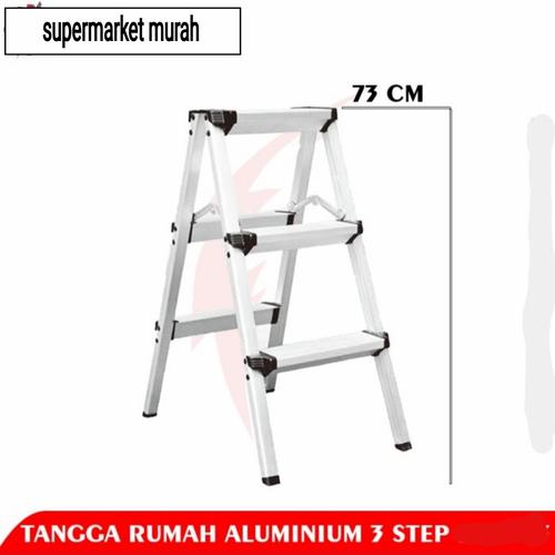 Jual Tangga Lipat Slim 3 Step Tangga Lipat Aluminium 3 Tingkat Anti ...