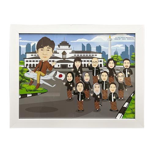 Jual Cetak Karikatur dan Frame Bingkai ukuran 12R 30x40 cm - Hitam ...