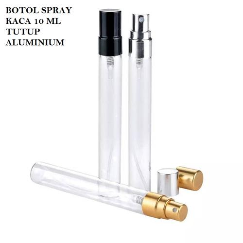 Jual Botol Spray Kaca 10ml Refill Parfum | Tutup Sprayer Metal ...