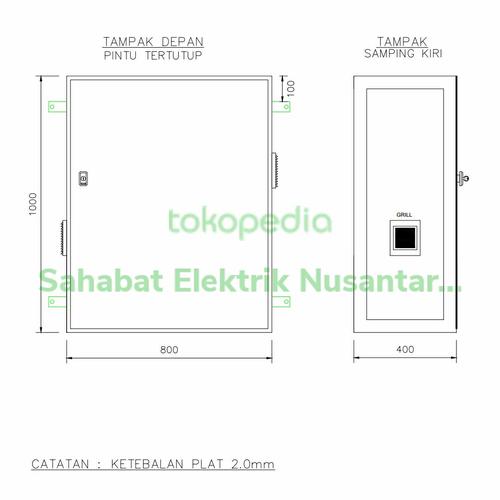 Jual Box panel indoor 80x100 80x100x40 80 x 100 x 40 cm. 2mm - Kab ...