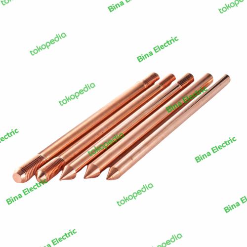 Jual Rod Copper Bonded 5/8" 2M Ground Rod Besi Lapis Tembaga 5/8 inch ...