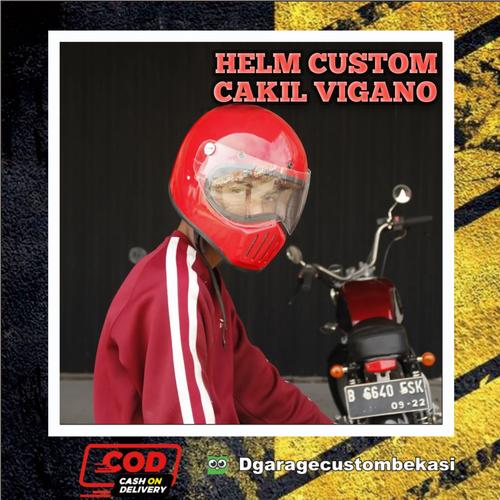 Jual HELM CUSTOM CAKIL VIGANO cc cakil m30 classic bandit bullit ...