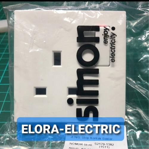 Jual Stop Kontak AC simon I7 putih /Stop kontak i7 putih AC - Jakarta ...