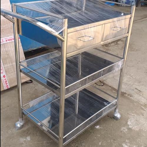 Jual trolley instrument | troli instrumen stainless - 3 Rak Laci ...