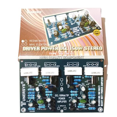 Jual Kit Driver 150W OCL Power Amplifier Stereo Tunersys PD 150 ST ...