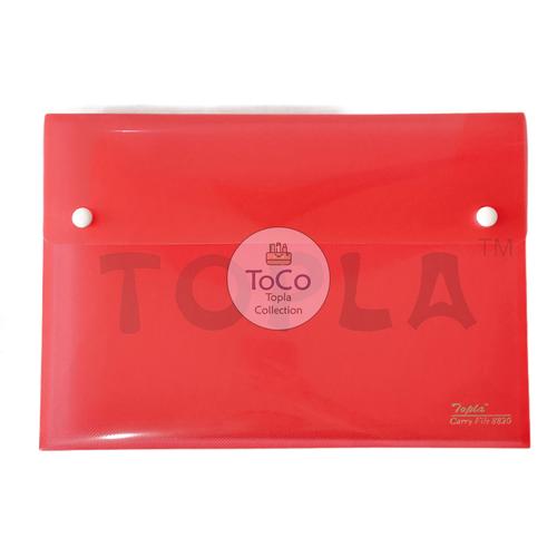 Jual Carry File Plastic Folder Map Kertas Kancing Klip Plastik Dokumen ...
