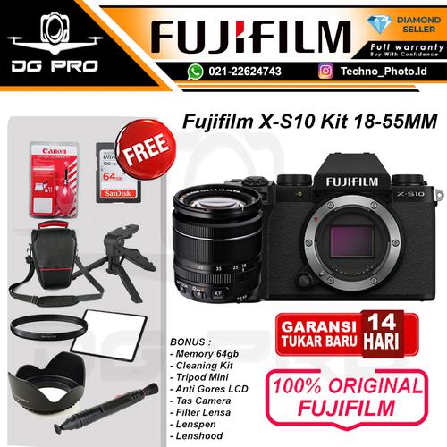 Promo Fujifilm X-S10 Kit 18-55MM F2.8-4R OIS - XS10 - Fuji XS 10 ...