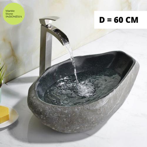 Jual Wastafel Batu Kali RIVERSTONE SINK Wastafel batu Sungai DIAMETER ...