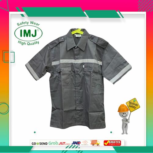 Jual Baju Safety Imj Wearpack Atasan Lengan Pendek Abu abu - Jakarta ...