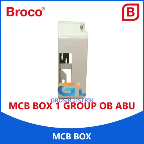 Jual Broco MCB Box 1 Group OB Abu 17101 Kotak MCB Tempel 1 Grup Abu-Abu ...