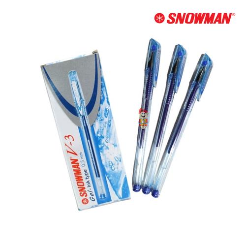 Jual Pena Snowman V3 / Pen gel 0.5mm / Pulpen Ballpoint - Biru - Kota ...