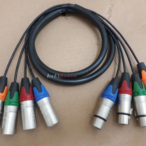 Jual Snake Kabel 4 Channel + Konektor nya Jack Male Female Huper ...