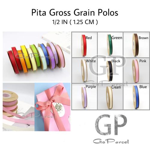 Jual Meter - PITA GROSSGRAIN POLOS 1/2 IN/1.25 CM - HIASAN PITA PARSEL ...