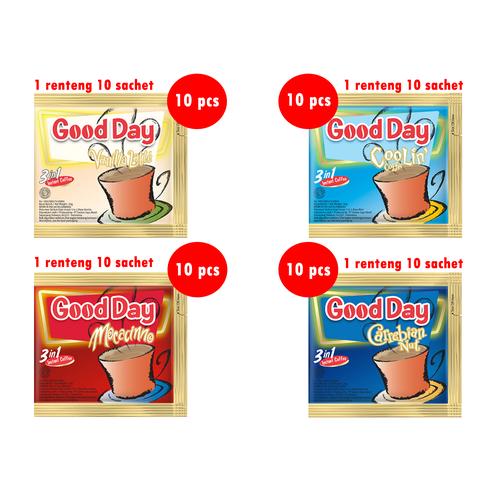 Jual Good Day 1 Renteng 10 Pcs 20gr/Kopi Sachet/Coffee/Kopi Susu ...
