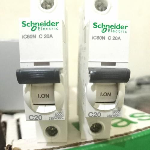 Jual MCB SCHNEIDER iC60N C20A 1P - Jakarta Pusat - Dan elektrik shop ...
