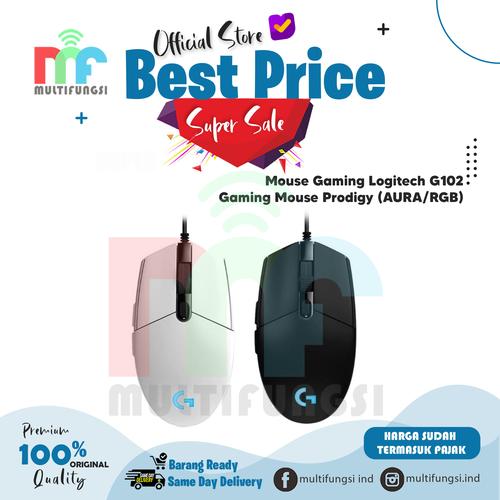 Jual Mouse Gaming Logitech G102 Gaming Mouse Prodigy (AURA/RGB) - Putih ...