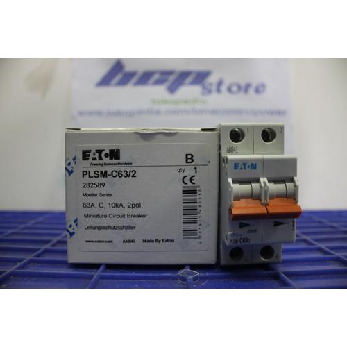 Jual MCB 2P 63A 10KA Curve C - 282589 - PLSM-C63/2-AS - EATON - Kab ...