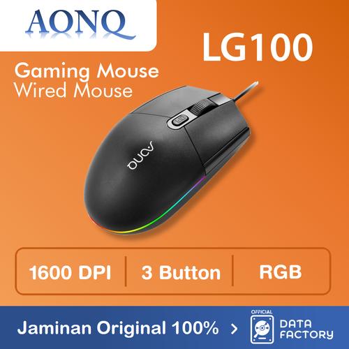 Jual Mouse Gaming Lg100 RGB Mouse Gaming AONQ USB Wired Cable Kabel LG ...