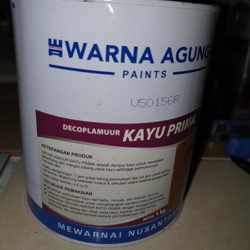 Jual Plamur Plamir Dempul Kayu Prima merk Warna Agung 1 kg - Jakarta ...
