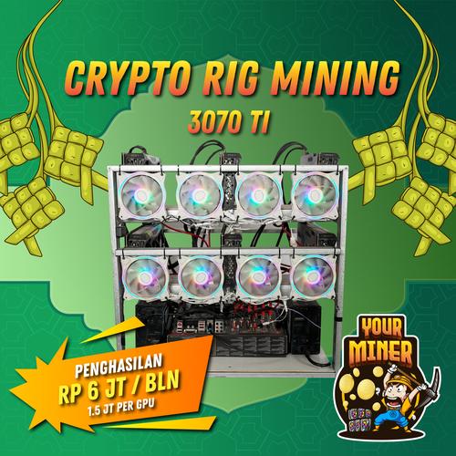 Jual Rig Mining Crypto RTX 3070 Ti Bitcoin Eth Raven Ergo Mesin Mining ...
