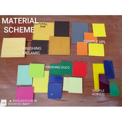 Jual Contoh Bahan Finishing Material Scheme Proyek Interior Arsitektur ...