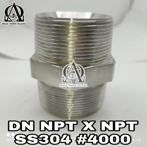 Jual Double Nepel 2" NPT X NPT SS304 #4000 Double Nipple 2 MB X MB ...