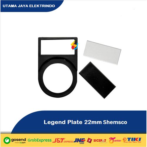 Jual Legend Plate / Name Plate 22mm Shemsco ( 1PAK / 100PCS ) - Jakarta ...