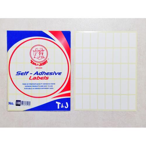 Jual KERTAS LABEL T&J 108 / STIKER NAMA / STIKER LABEL HARGA / STIKER ...