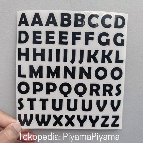 Jual Stiker Cutting Abjad Sticker Abjad Sticker Cutting Balon PVC ...