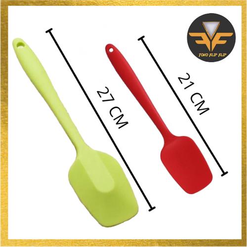 Jual Sendok Spatula 27CM Sekop Kue Bahan Silikon / Sendok Pengaduk ...