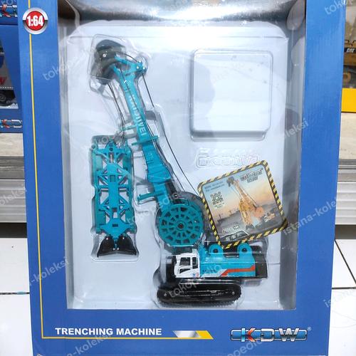 Jual Diecast Miniatur Alat Berat Trenching Machine Besi Mainan Hadiah ...