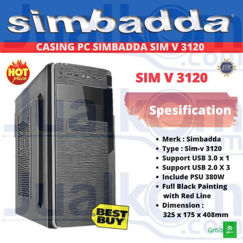 Jual CASING SIMBADA SIMBADDA SIM V 3120 SIM V 3120 + PSU 380 WATT - Jakarta Selatan - Leven CMC ...