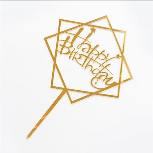 Jual TOPPER HBD MURAH - topper happy birthday - Gold 9 - Jakarta Barat ...