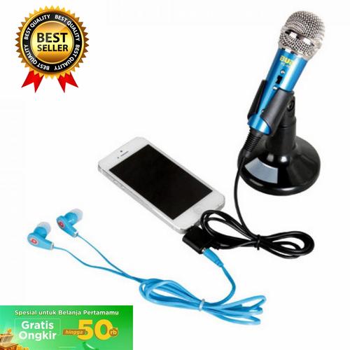Jual Microphone Condenser BUB Dua Input 3.5mm Compatibility Hi-Quality ...