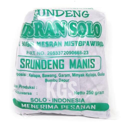 Promo SERUNDENG SRUNDENG MESRAN SOLO RASA PEDAS DAN MANIS 250 Gr KHAS ...