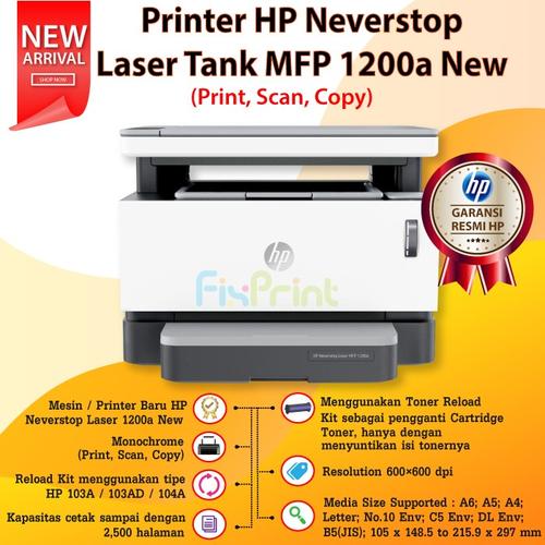 Jual Printer Neverstop MFP 1200a Laser Tank All In One A4 New Laset Jet ...