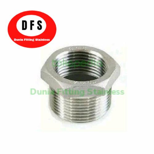 Jual Hex Reducer/Bushing/Vlock Ring Stainless 1/2" x 3/8" (inch) ss304 ...