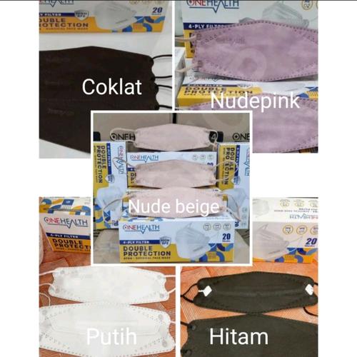 Jual MASKER ONEHEALTH ONE HEALTH KF94 SURGICAL MASK ISI 20 - Putih ...