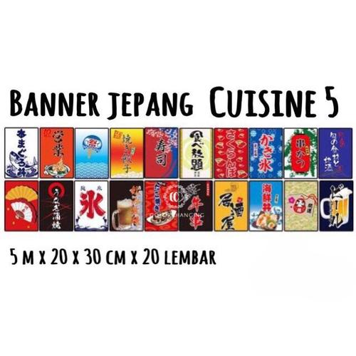 Jual Banner spanduk restoran jepang dekorasi outdoor kain 20x30 (20lbr ...