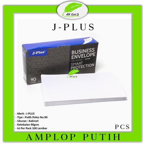 Jual J-PLUS Amplop Putih Polos No.90 80gsm Biru Ukuran Kabinet - Per ...