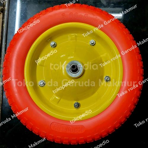 Jual roda gerobak sorong ban mati/roda angkong/roda ban mati/ban solid ...