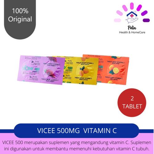 Jual VICEE 500MG / VITAMIN C / TABLET HISAP / DAYA TAHAN TUBUH ...