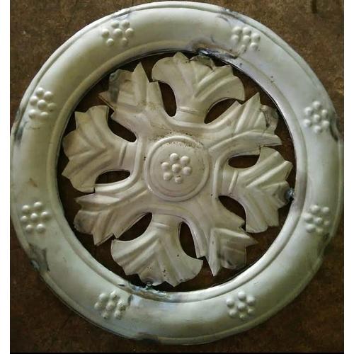 Jual ornamen pagar besi motif ring bunga melingkar unik diameter 30cm ...