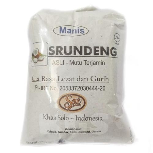Promo SERUNDENG SRUNDENG MERK SAE MANIS 250GR OLEH OLEH KHAS SOLO ...