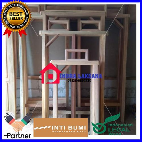 Jual Kusen Pintu Jendela Kayu Meranti Oven Solid Kamar Rumah Minimalis ...