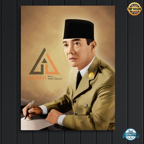 Jual Gambar Poster Ir Sukarno Plus Bingkai Spanram Ukuran Jumbo A2 ...