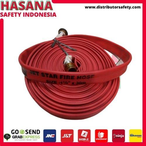 Jual Fire Hose Rubber Jet Star 2,5 Inch x 30 M Selang Hydrant - Jakarta Barat - Hasana Safety ...