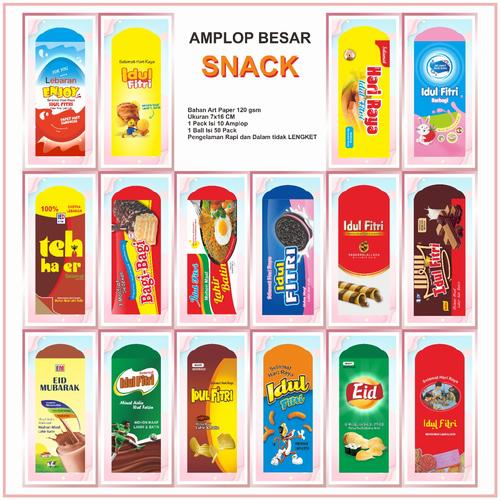 Jual AMPLOP LEBARAN MOTIF SNACK - Jumbo (7x16) - Kab. Bekasi - Rumah ...