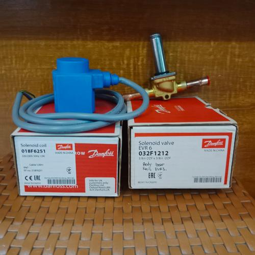 Jual SOLENOID VALVE EVR 6 (032F1212) + COIL (018F6251) DANFOSS ...