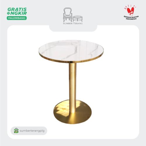 Jual Meja Makan Marble Meja Cafe Meja Bar Round Dining Table Meja Taman ...
